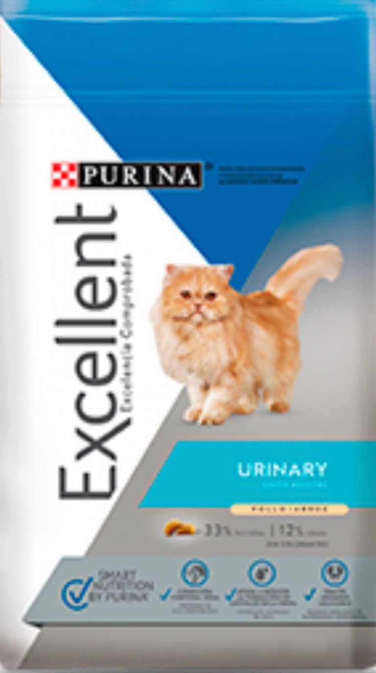 Purina Excellent Cat Alimento seco Adulto Urinary Pollo y Arroz 1kg ...