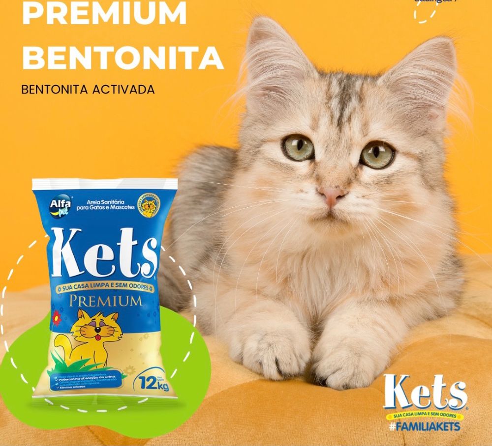 Arena Sanitaria Bentonita Kets 12kg - SM Shopping Mascotas